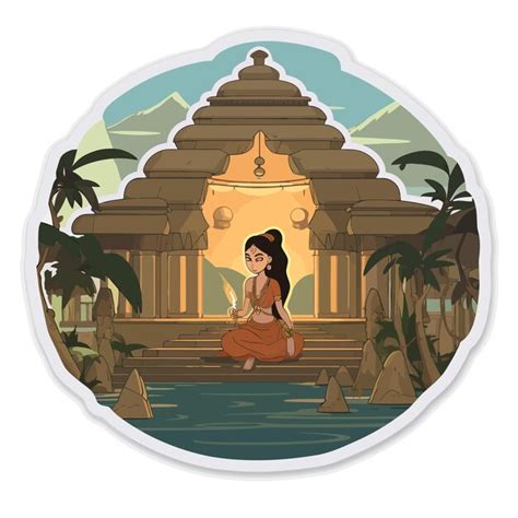 Premium Vector Circle Landscape