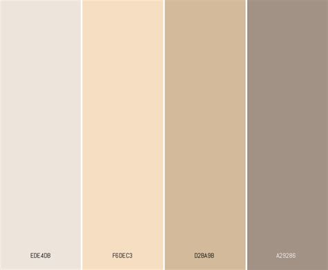 Brown Bread Pastel Color Palettes
