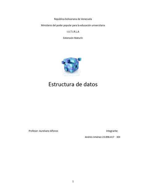 Historia De La Estructura De Datos Pdf Estructura De Datos