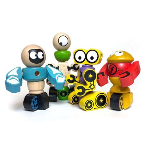 Beginagain Tinker Totter Robots 28 Piece Character Playset