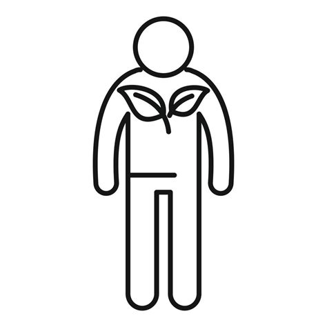 Ecologist Icon Outline Style 14596706 Vector Art At Vecteezy