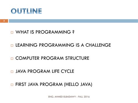 Programming I Lecture 1 Ppt