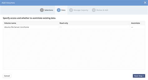 Adding NFS Other Storage Volumes