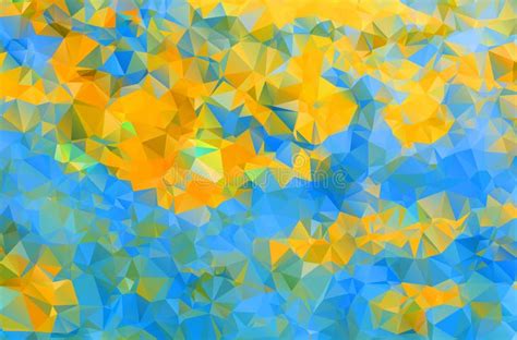 Abstract Geometric Background Of Triangular Polygons Retro Mosaic Triangle Bright Trendy