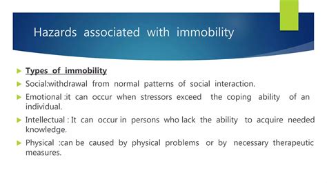 Mobility And Immobility Pptx