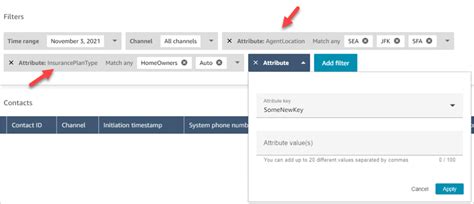 Search By Custom Contact Attributes Amazon Connect