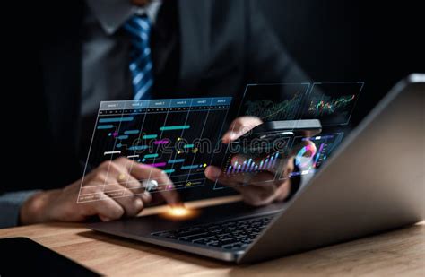 Analyst Working With Computer In Business Analytics And Data Management