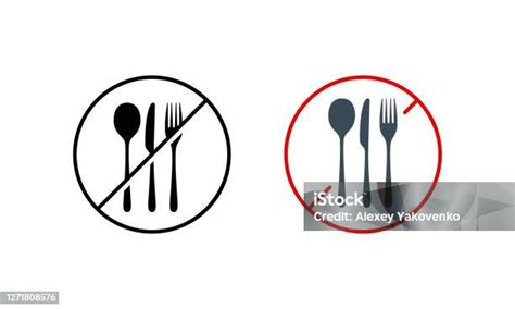 플라스틱 포크 숟가락 칼 아이콘에 아니오라고 말하지 않습니다 지구의 환경과 생태를 저장합니다 격리된 흰색 배경의 벡터입니다 Eps 10 0명에 대한 스톡 벡터 아트 및 기타