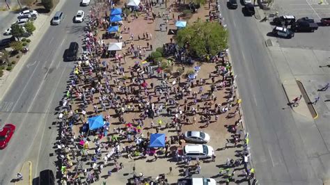 No Kings Day Protest Aerial Footage