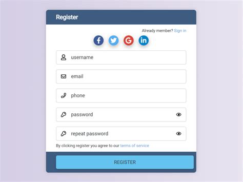 Login Register Forget Password Form Template — Codehim