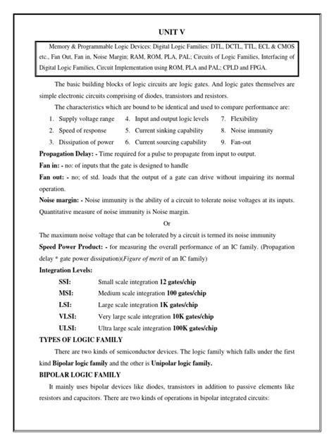unit 5 digital logic families pdf logic gate mosfet