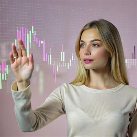 A Woman Stands In Front Of A Graph That Says Quot Graph Quot Premium Ai Generated Image
