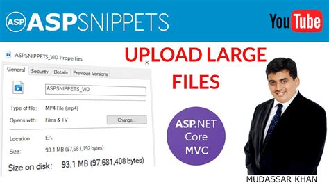 hindi uploading large files in asp core youtube