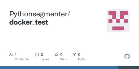 GitHub Pythonsegmenter Docker Test
