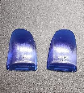 Amazon Com 1 Pairs L2 R2 Trigger Extenders Buttons For PS4 PS4 Slim Pro Controller Clear Blue