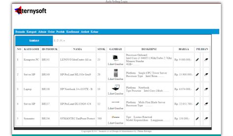 Cara Membuat Toko Online Dengan PHP Dan MySql Jalan Utama