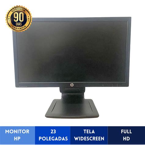 Monitor Hp 23 Polegadas Full Hd Led Displayport Vga Dvi E Usb
