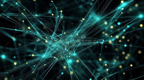 dynamic network visualization with glowing nodes and interconnected
