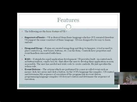 Introduction Of Visual Basic YouTube