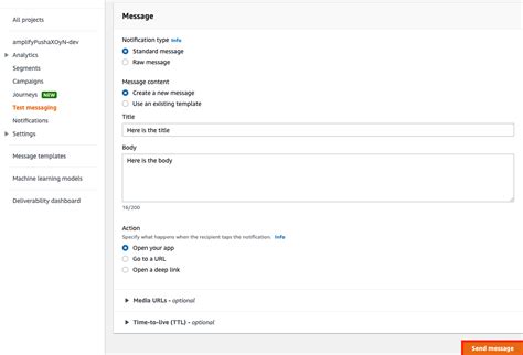 Push Notification With Amplify Sumerian School