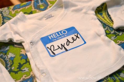 DIY Hello My Name Is Shirt Sew Woodsy