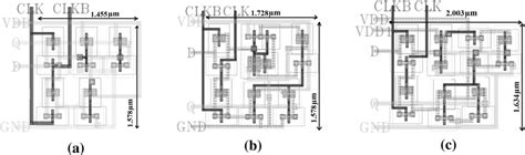 Layout Of The Different Latch Circuits A Reference Latch B St Based