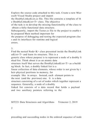 SIT221 Data Structures And Algorithms Trimester 2 2019 Docx Programming Languages Computing