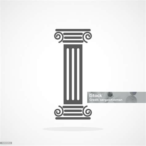 Antique Column Vector Illustration Stock Illustration Download Image