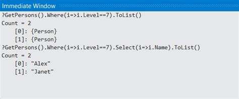 Debugging Code Using Linq And Lambda Expressions In Vs 2015 Ovais Techblogs