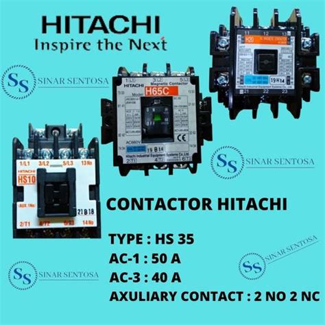 Jual Contactor Hitachi Hs 35 Magnetic Contactor Hitachi 24v Jakarta Barat Sinar