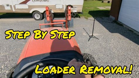 how to remove and install the loader on your tractor youtube
