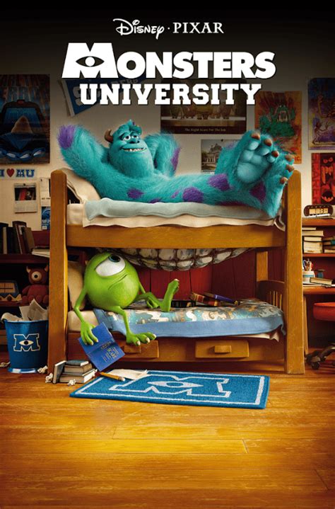 Monsters University 2013 24x36 Movie Poster Disney Pixar Animation