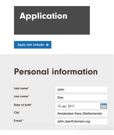 Webform Linkedin Tokens