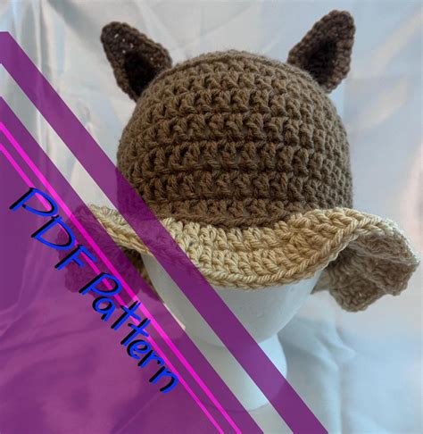 Pattern Only Eevee Bucket Hat Crochet Pattern Etsy