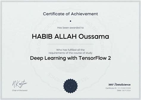 Oussama Habib Allah On Linkedin Deeplearning Ai Tensorflow 365datascience