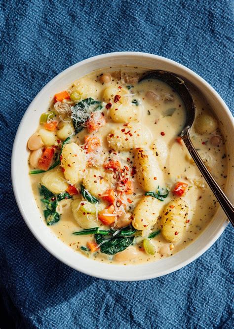 Creamy Gnocchi Soup With White Beans Live Eat Learn