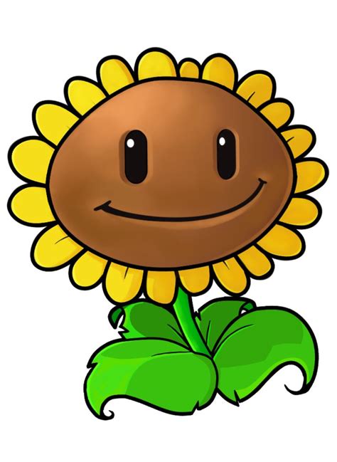 Sunflower Plants Vs Zombies Seni Zombie Ilustrasi Karakter