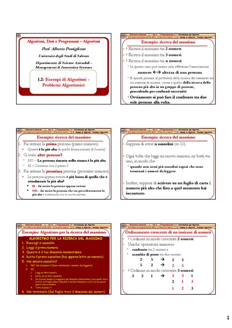 Es Di Algoritmi Informatica Docsity