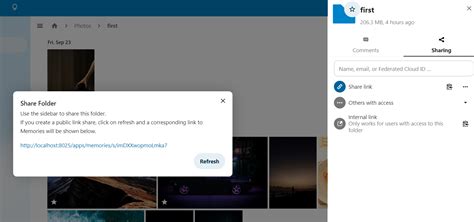 make it possible to view folders via shared token · issue 74