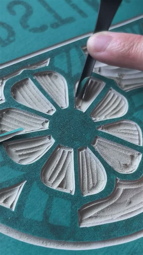 Oddly Satisfying 🖤 Linocut Printmaking Process Linocut Printmaking Linocut Linocut Prints