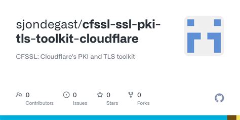 Github Sjondegastcfssl Ssl Pki Tls Toolkit Cloudflare Cfssl
