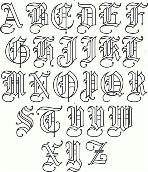 Lettering Alphabet Graffiti Lettering Fonts Tattoo Lettering