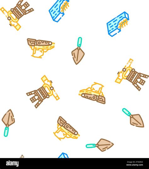 Civil Engineer Construction Vector Seamless Pattern Stock Vector Image And Art Alamy