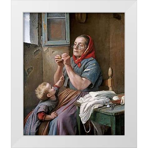 Zingoni Aurelio 12x14 White Modern Wood Framed Museum Art Print Titled A Difficult Task