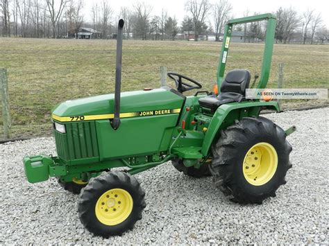 John Deere 770 Compact Tractor Diesel 4x4 907 Hours