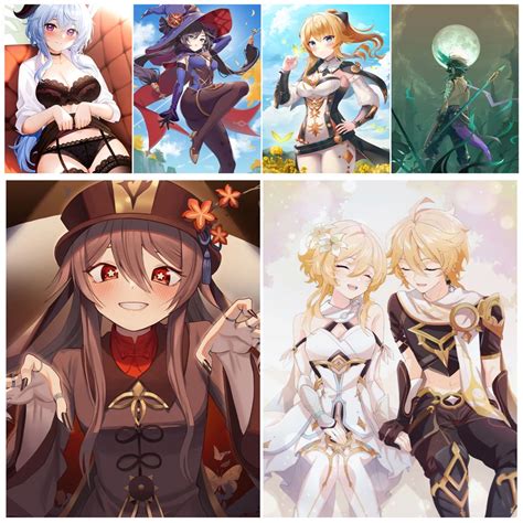 Stickers Labels Tags Paper Mona Genshin Impact Waifu Lewd Stickers Anime Girl Waterproof