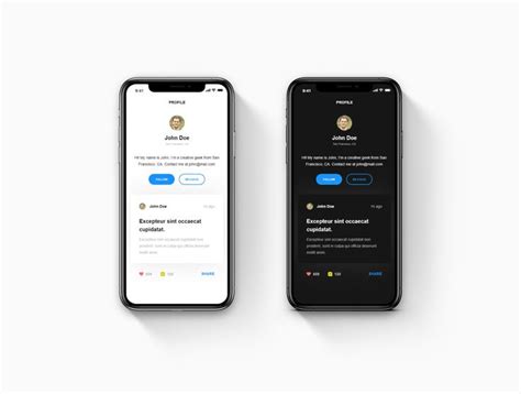 Profile Ui Kit Modern Ios Ui Designs