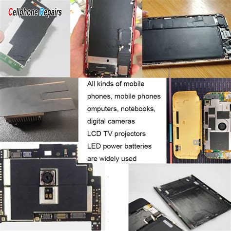 Mobiltelefon Grafén Hűtőborda Számítógép Alaplap Akkumulátor Cpu Grafikus Kártya Szigetelő