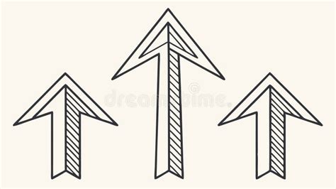 Rising Upward Arrows Progress And Growth Direction Vector Design Generative Ai Stock Vector