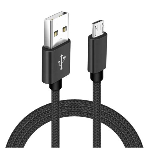 Кабел за бързо зареждане и пренос на данни, 1 м, Micro USB, за Android ...